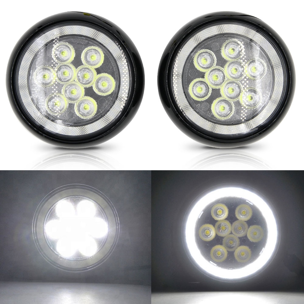 2010 Mini Cooper Headlight Bulb Brand New Silver Chrome Spot Light Kit ...